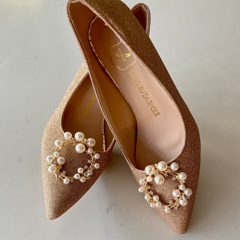 Gold Shoe Clips - Etsy