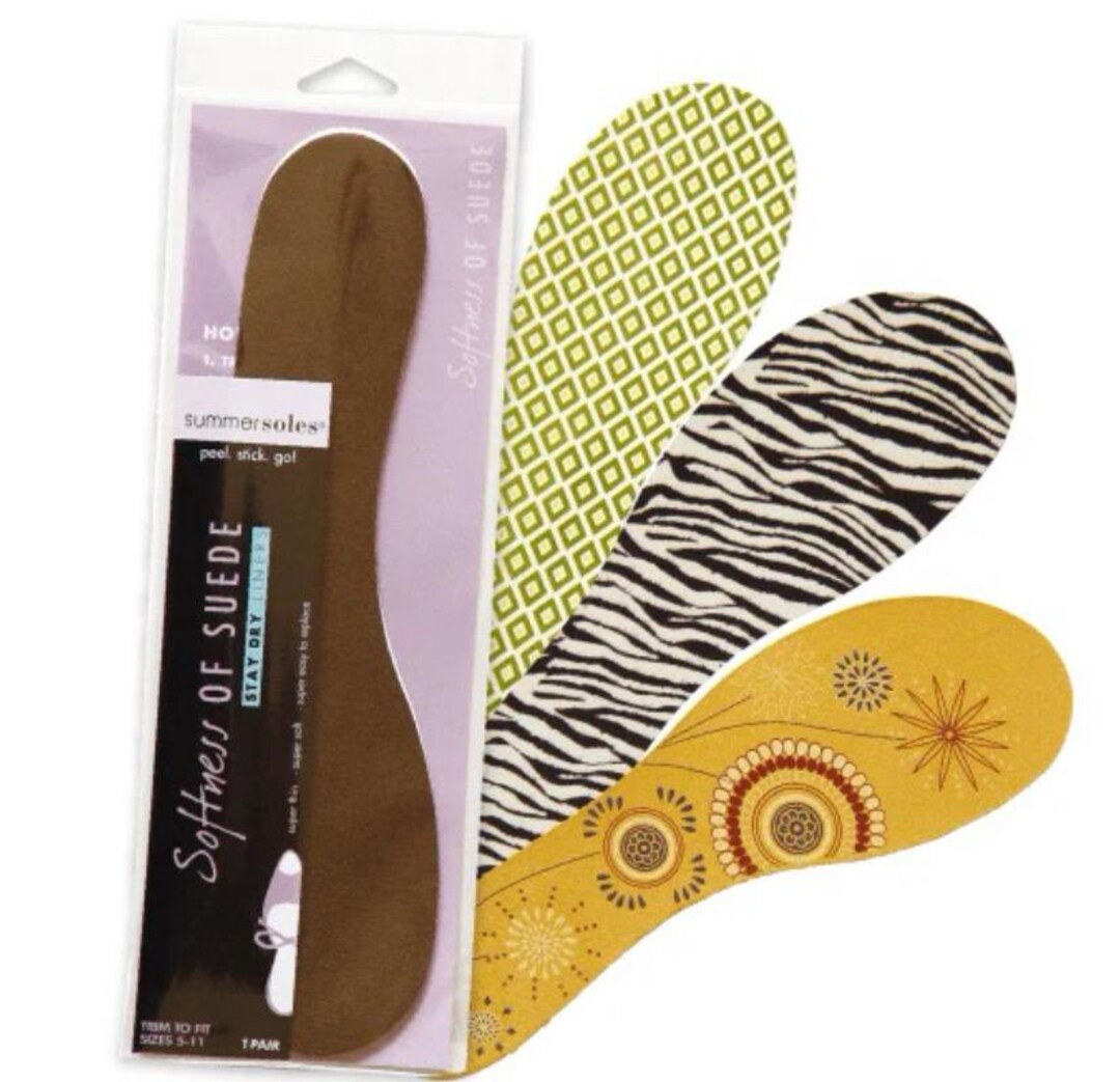 HOT CLAMMY FEET? Summersole Softness of Suede Insoles - Aids Clammy ...