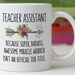 Funny Teacher Assistant Education Aide Gift Idea Mug Super | Etsy