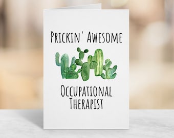 Card for Therapist Birthday Greeting Card for Therapist - Etsy