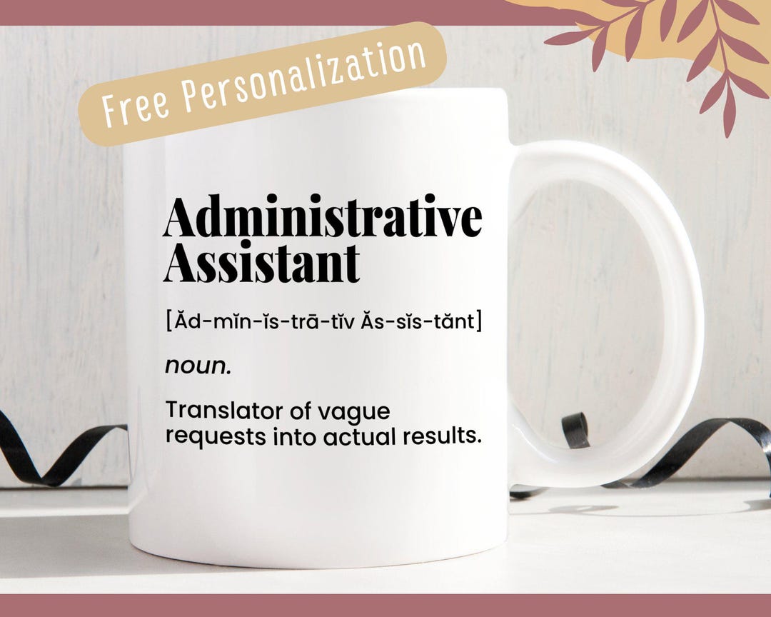 Administrative Assistant Definition Mug: Secretary Gift - Etsy