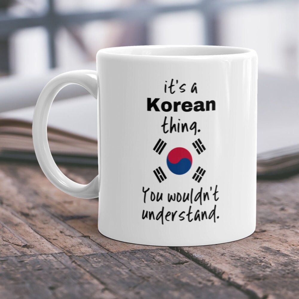 Korea Gift Korea Flag Korea Mug Korean Mug Funny Gift for - Etsy