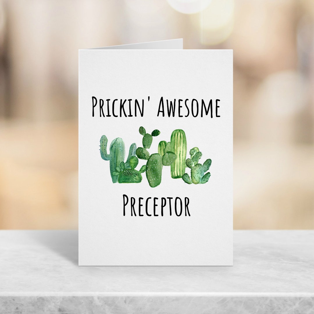 Funny Preceptor Greeting Card Nurse Prickin' Awesome - Etsy