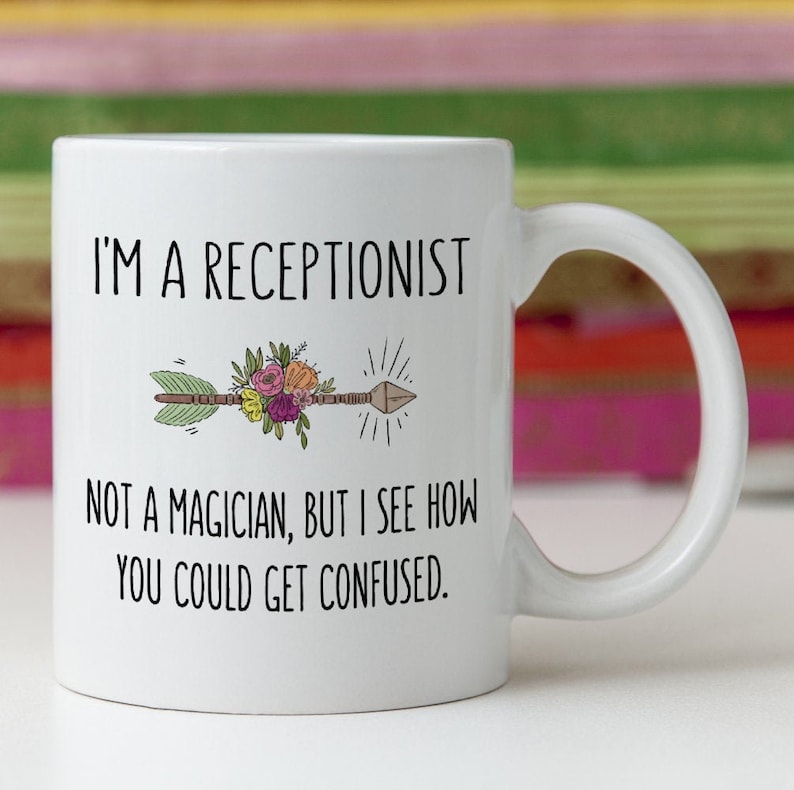Funny Receptionist Gift Idea Mug Best Ever Not Magician - Etsy