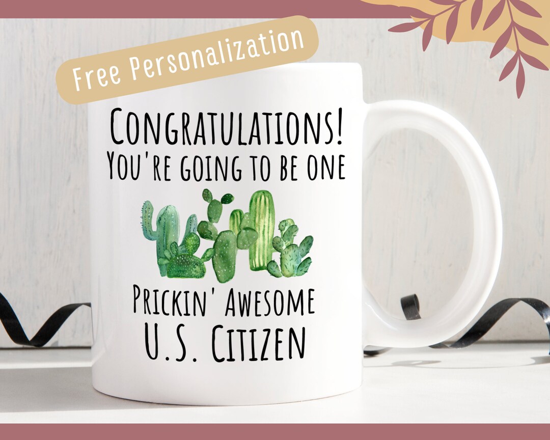 New Citizen Gift/new Citizen Mug/citizenship Gift/american Citizen/us ...