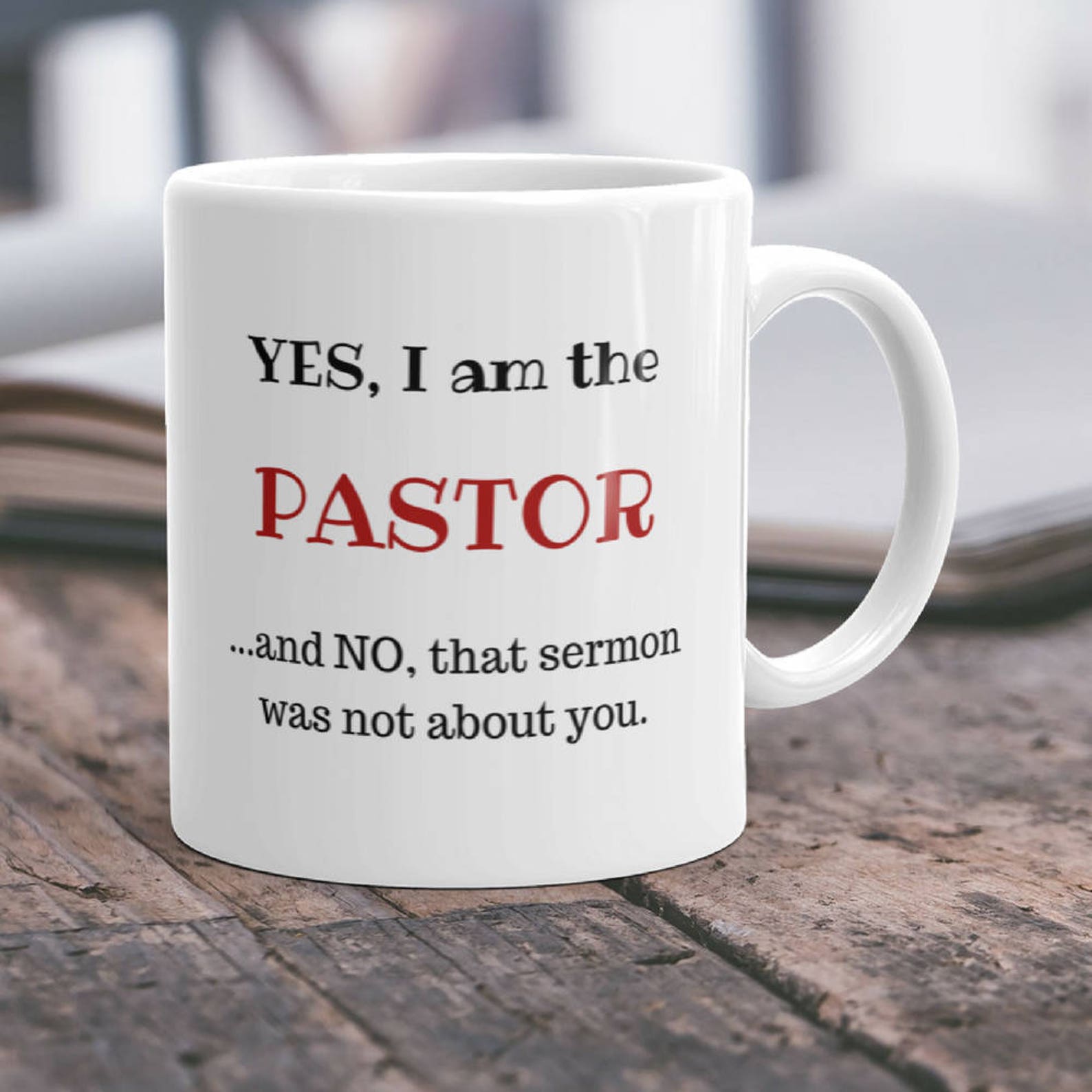 Funny Pastor Gift Idea Mug Appreciation Thank You Coffee Cup - Etsy