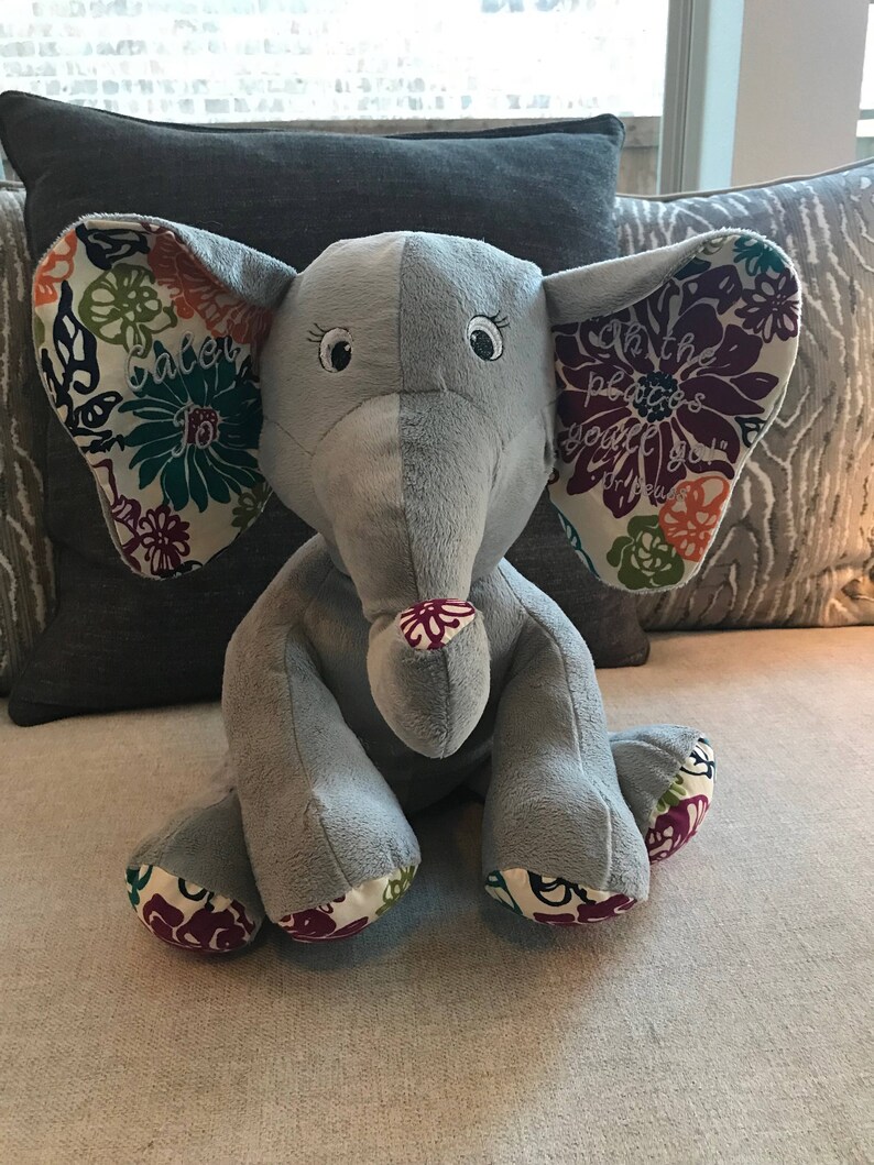 Custom Stuffed Elephant - Etsy
