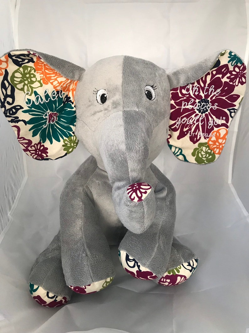 Custom Stuffed Elephant - Etsy