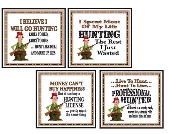 Funny hunting sign | Etsy