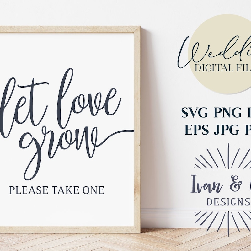 Let Love Grow Sign - Etsy