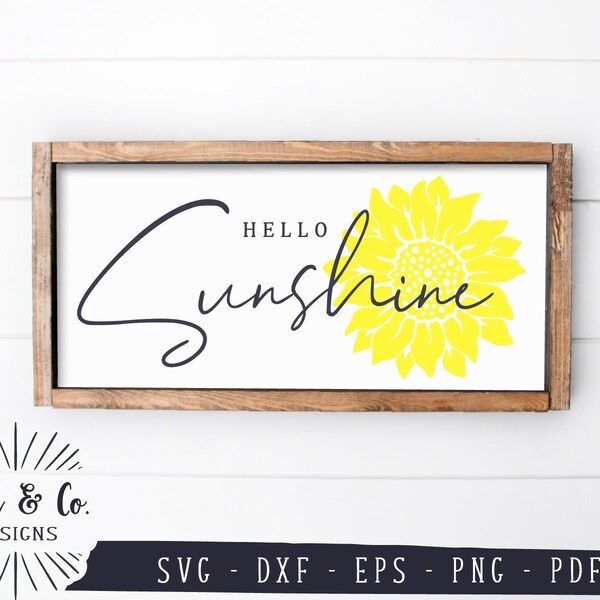 Hello Sunshine Svg - Etsy