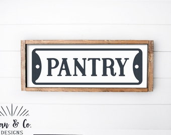Dxf Files Pantry Sign - Etsy