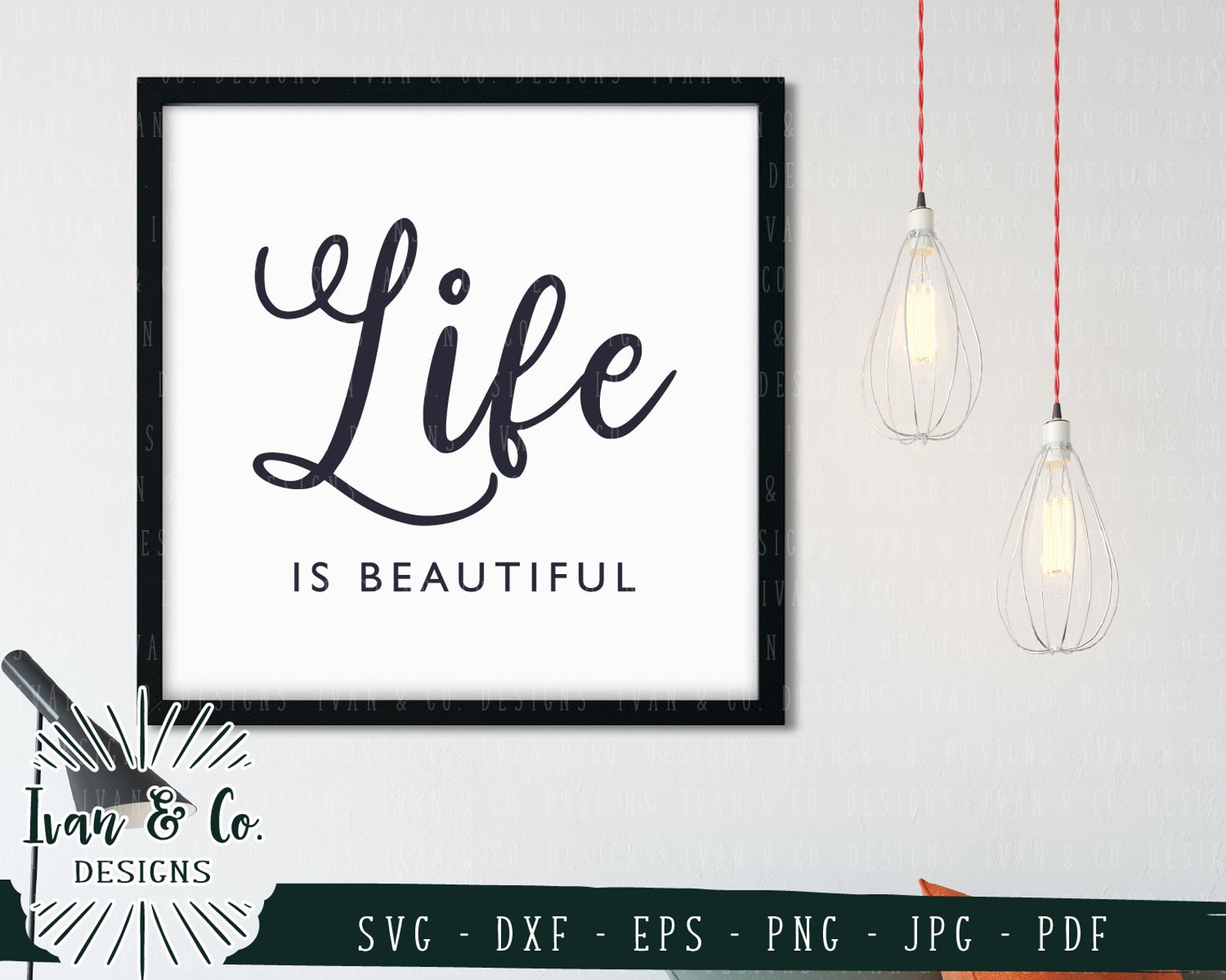 SVG Files Life is Beautiful Svg Farmhouse Svg Home Cricut | Etsy
