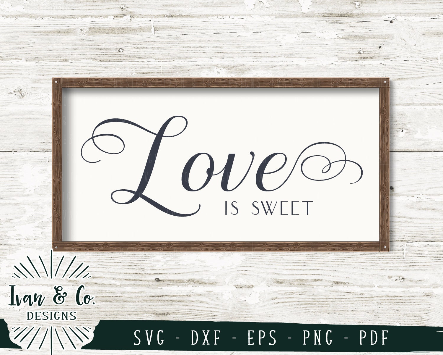 SVG Files Love is Sweet SVG Wedding SVG Farmhouse Svg - Etsy