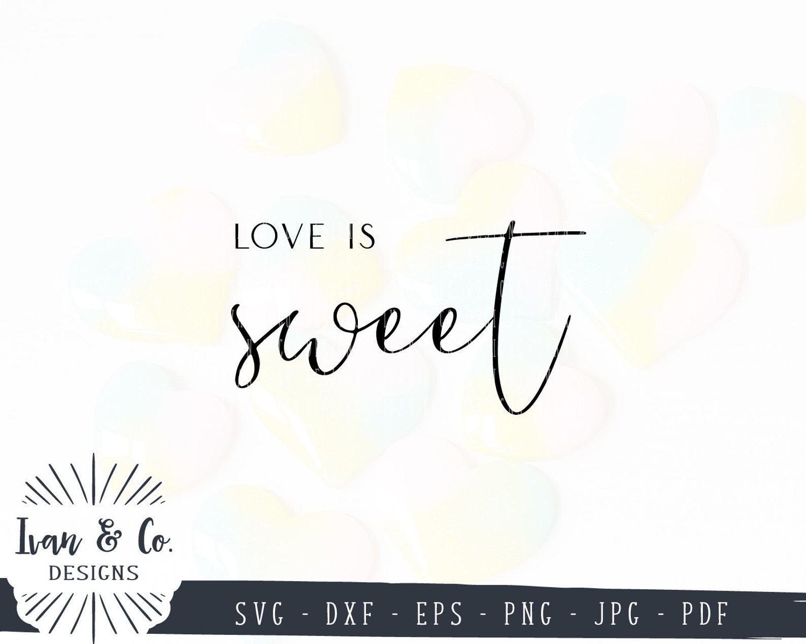 SVG Files Love is Sweet Svg Wedding Svg Clip Art Vector - Etsy