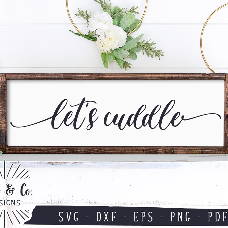 Lets Cuddle Sign - Etsy