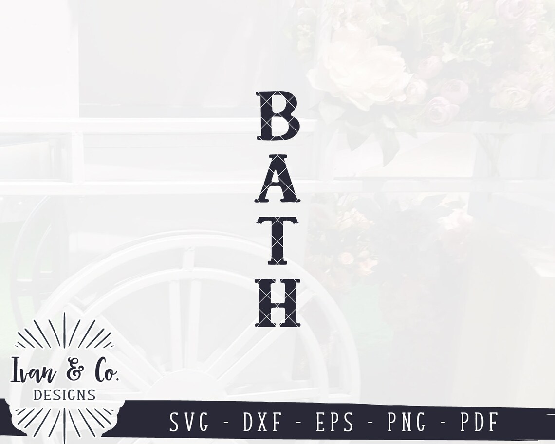 Bath SVG Files Bathroom Svg Bathroom Sign Svg Tall Bath - Etsy