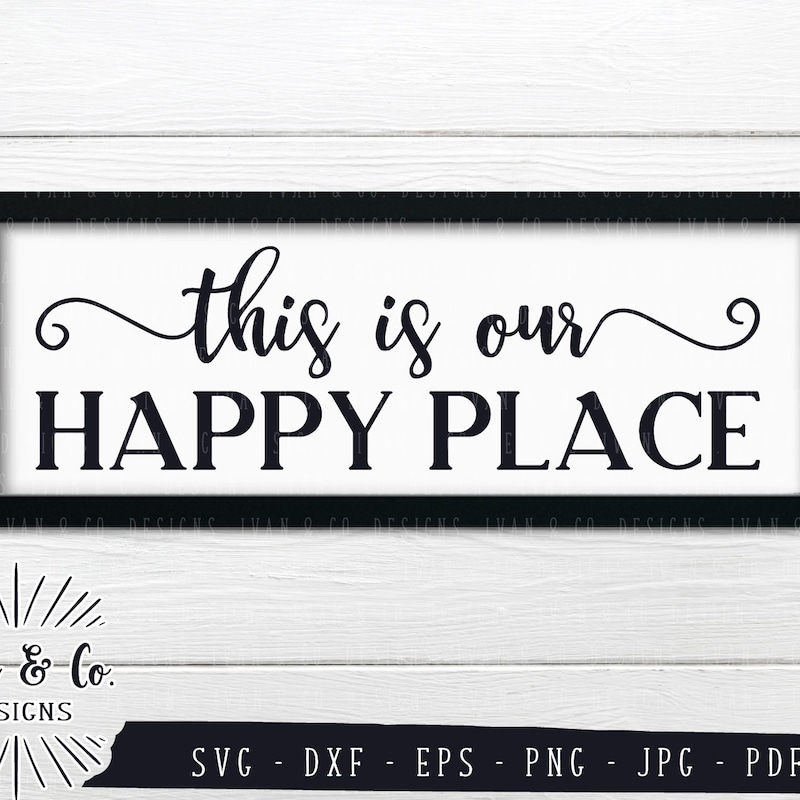 Our Happy Place Sign - Etsy