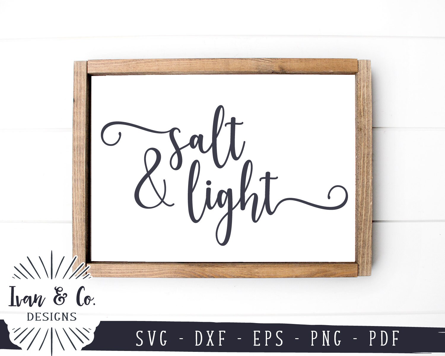 Salt and Light SVG Files Christian Svg Rustic Sign Svg - Etsy