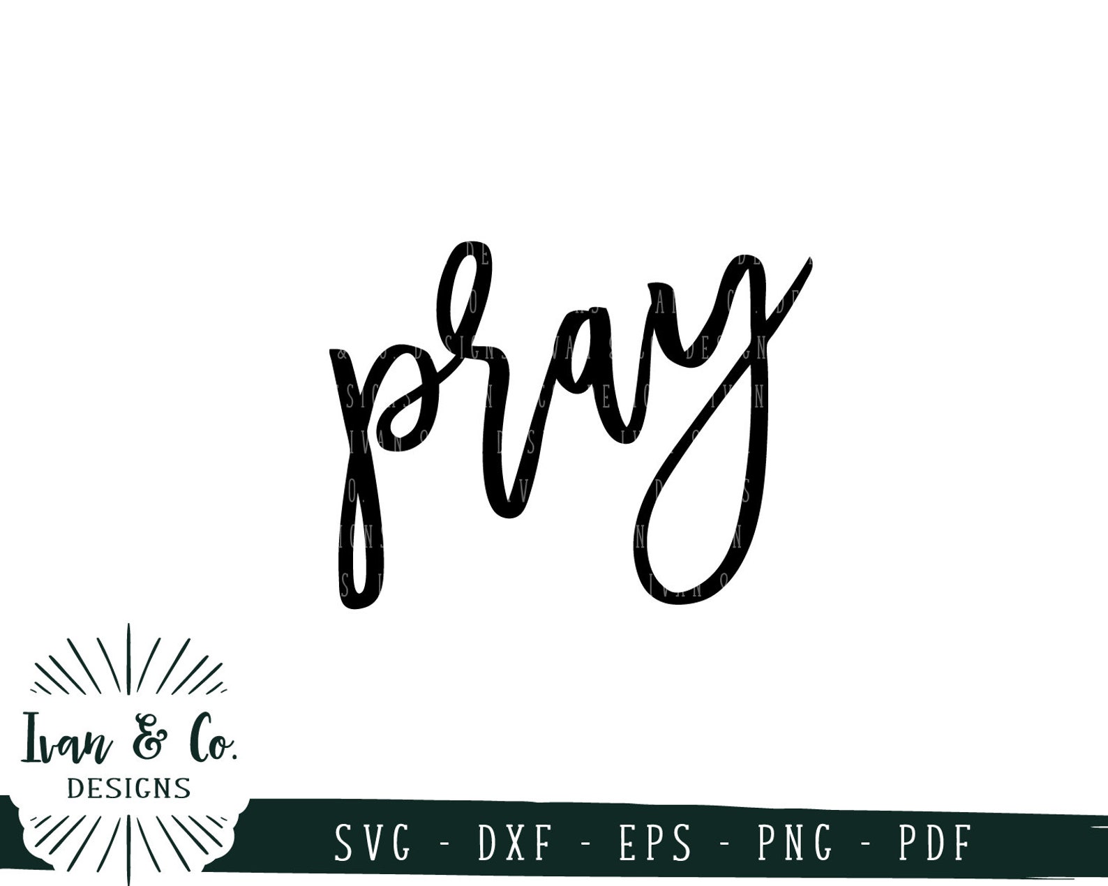 Pray SVG Files Christian Svg Oversized Svg Farmhouse Decor - Etsy