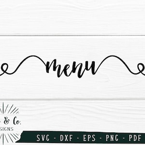 SVG Files, Menu Svg, Wedding Menu Svg, Menu Sign Svg, Vector Outline ...