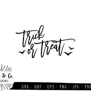 SVG Files, Trick or Treat Svg, Halloween Svg, Bat Svg, Fall Svg ...