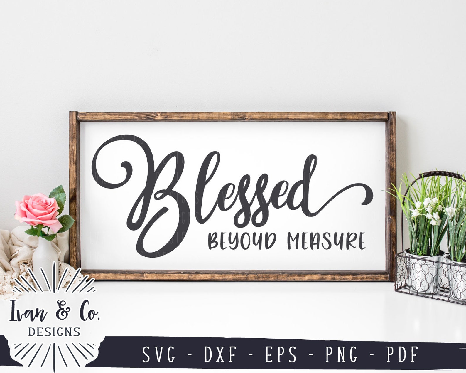 SVG Files Blessed Beyond Measure Svg Christian Svg Family - Etsy