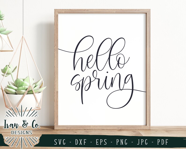 Hello Spring SVG Files Spring Sign Svg Easter Svg Farmhouse - Etsy