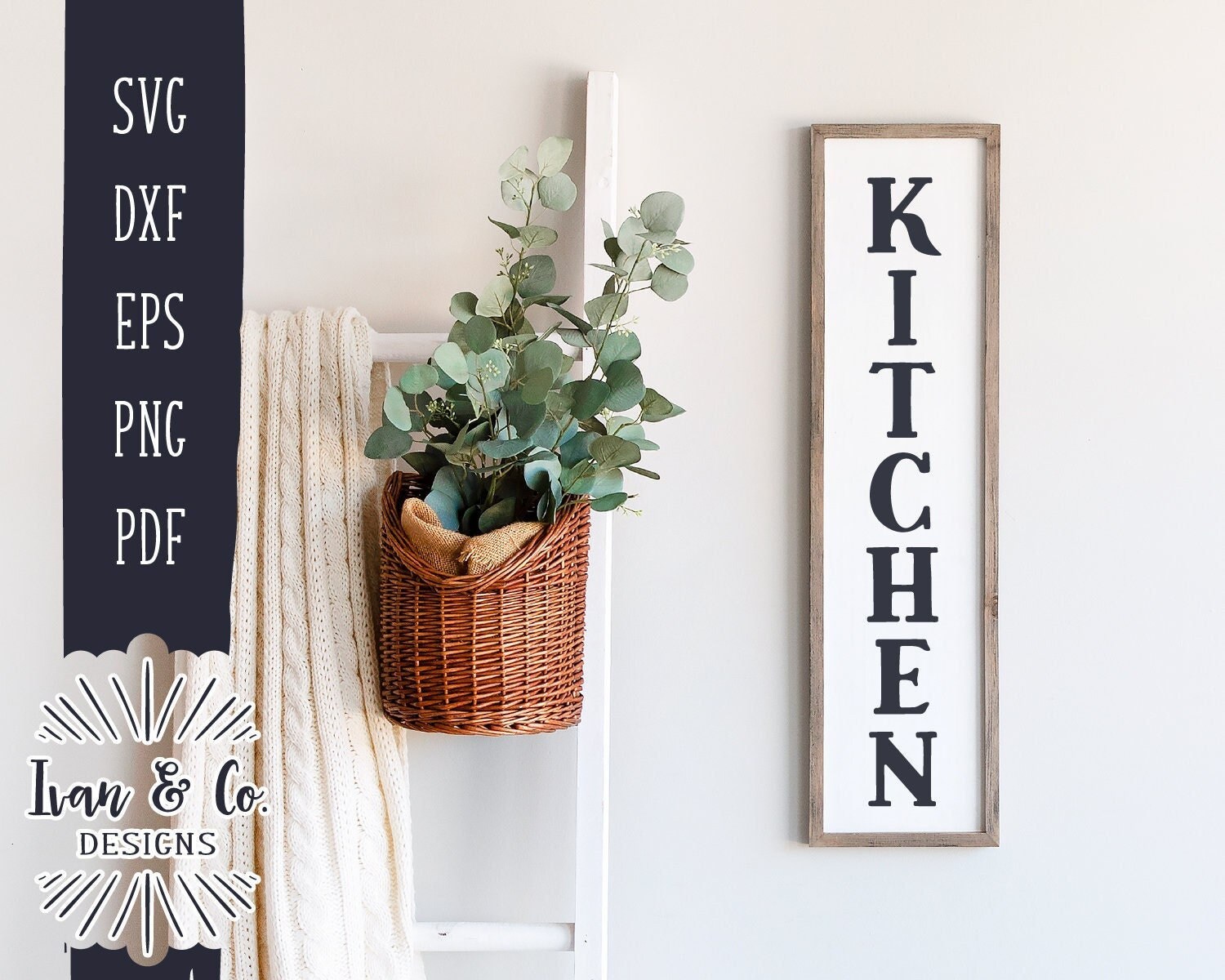 SVG Files Kitchen Svg Vertical Sign Svg Farmhouse Svg Home - Etsy