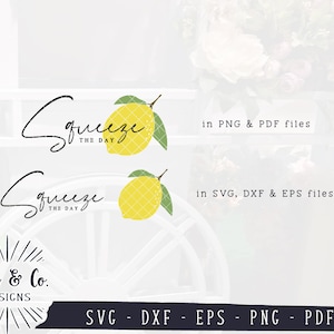 SVG Files, Squeeze the Day Svg, Lemonade Svg, Farmhouse Svg, Lemon Svg ...