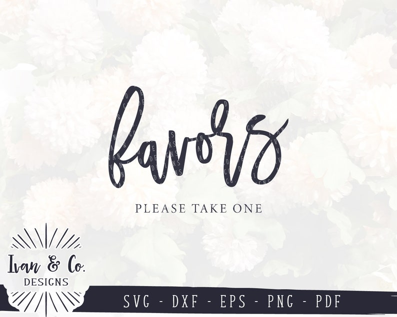 SVG Files Favors Please Take One Svg Wedding Favors Sign - Etsy