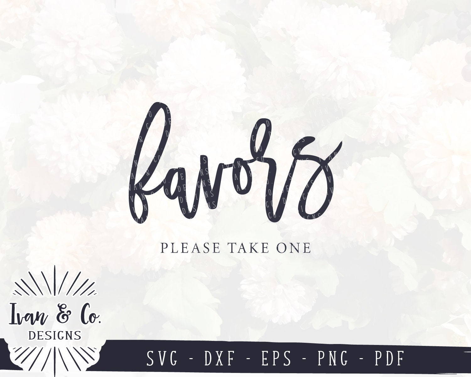 SVG Files Favors Please Take One Svg Wedding Favors Sign | Etsy