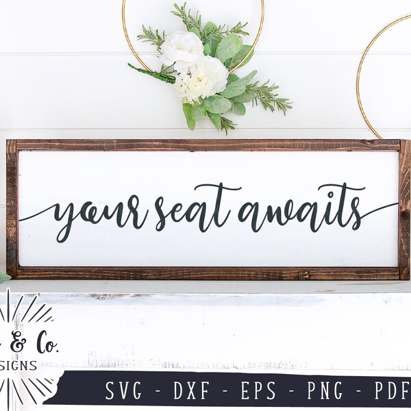 Your Seat Awaits Seating Chart Svg - Etsy