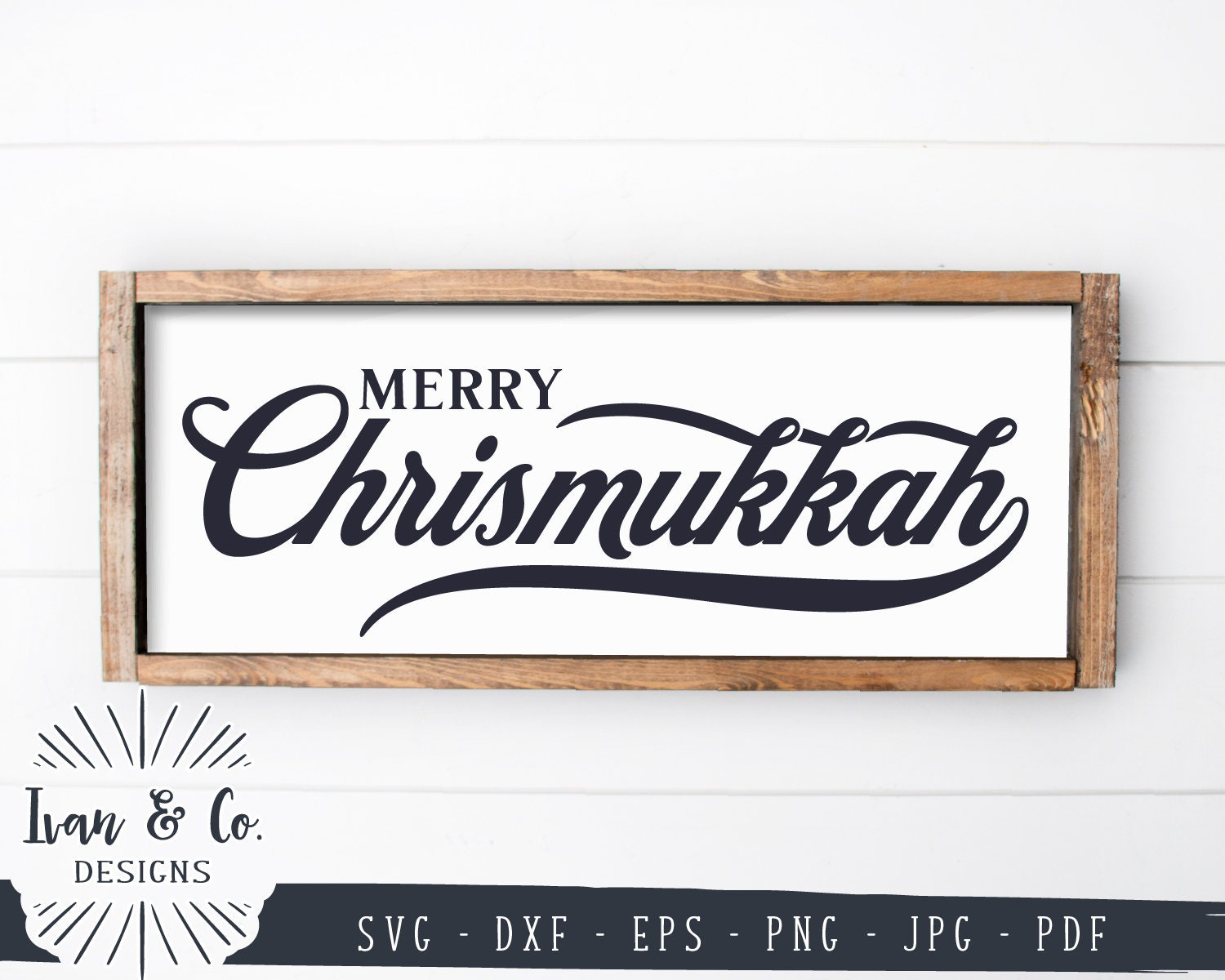 Merry Chrismukkah SVG Files Christmas Hanukkah Svg Farmhouse - Etsy