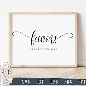 SVG Files, Favors Svg, Wedding Sign Svg, Wedding Favors Sign Svg ...