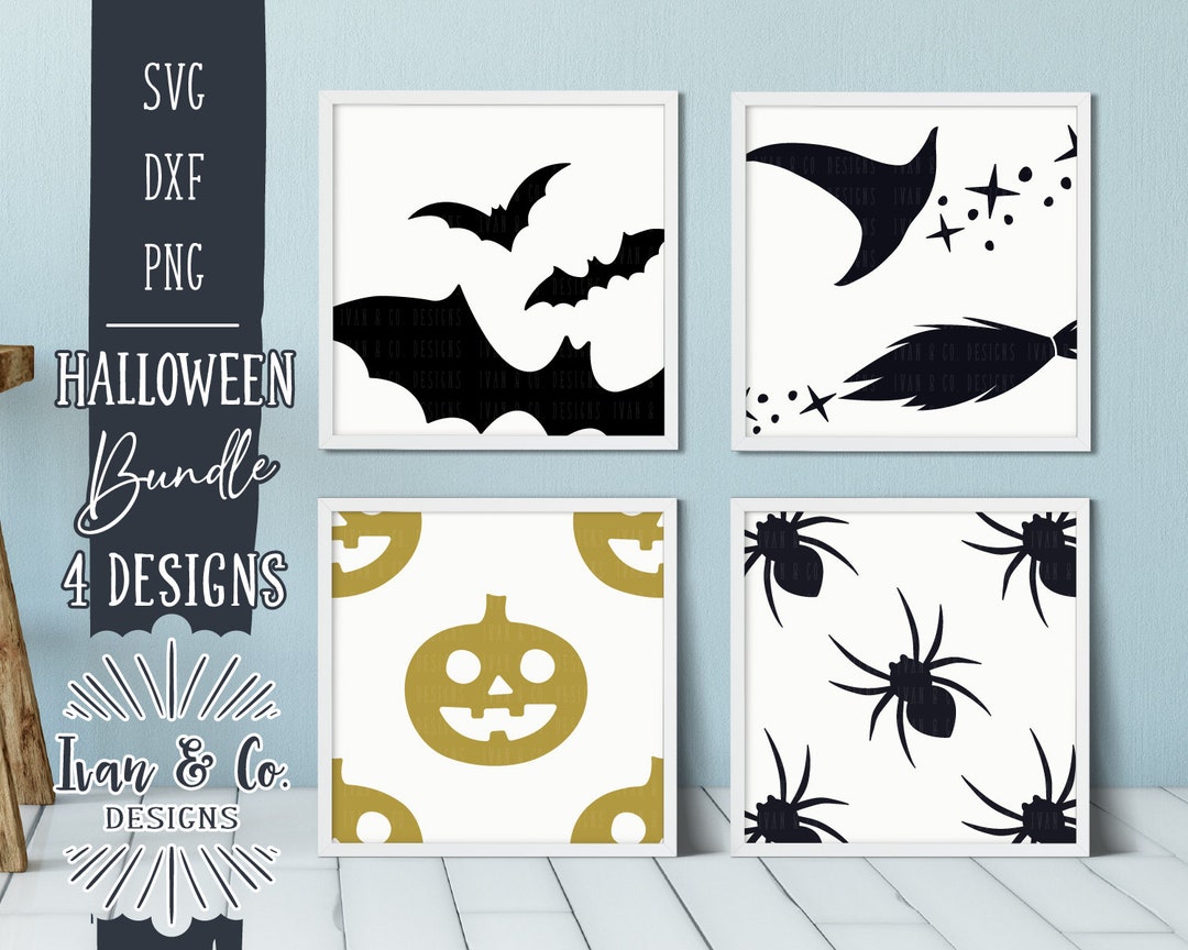 Halloween SVG Bundle, SVG Files, Pumpkin Svg, Spider Svg, Bat Svg ...