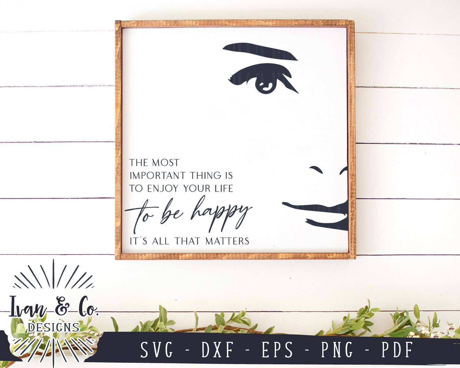 SVG Files The Most Important Thing is to Enjoy Your Life to | Etsy