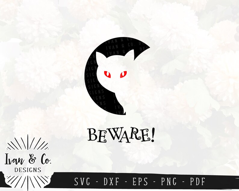 SVG Files, Beware Svg, Beware of the Cat Svg, Halloween Svg, Fall Svg ...