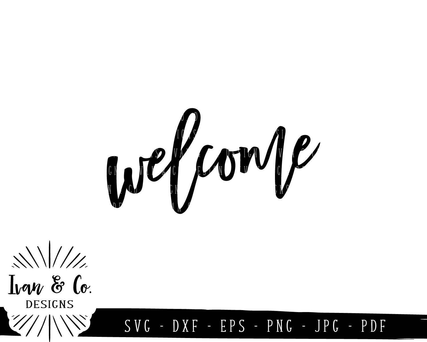 SVG Files Welcome Svg Oversized Svg Wall Art Svg Entry | Etsy