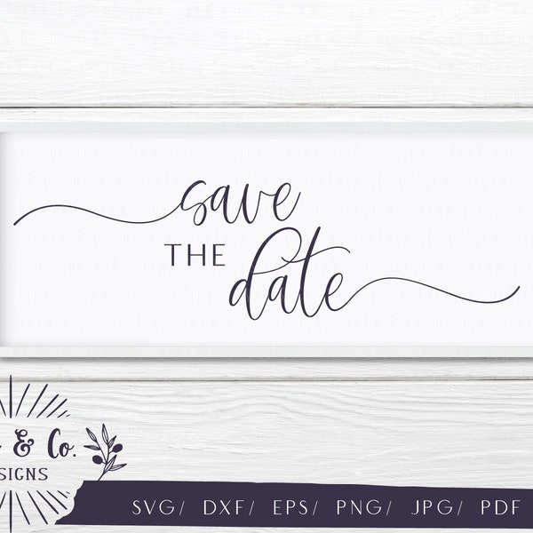 Save the Date Svg - Etsy