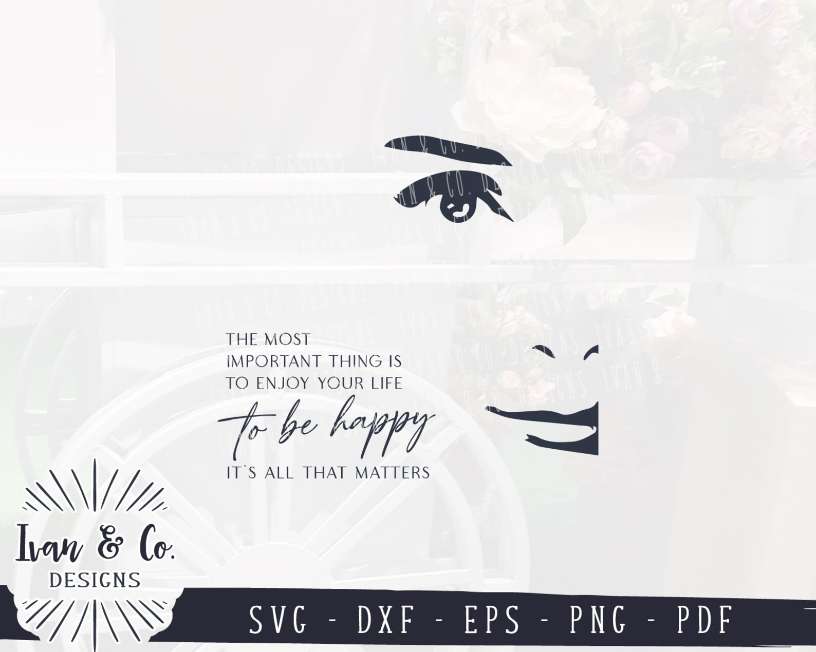 SVG Files the Most Important Thing is to Enjoy Your Life to | Etsy