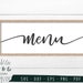 SVG Files, Menu Svg, Wedding Svg, Menu Sign Svg, Cliparts, Vector ...