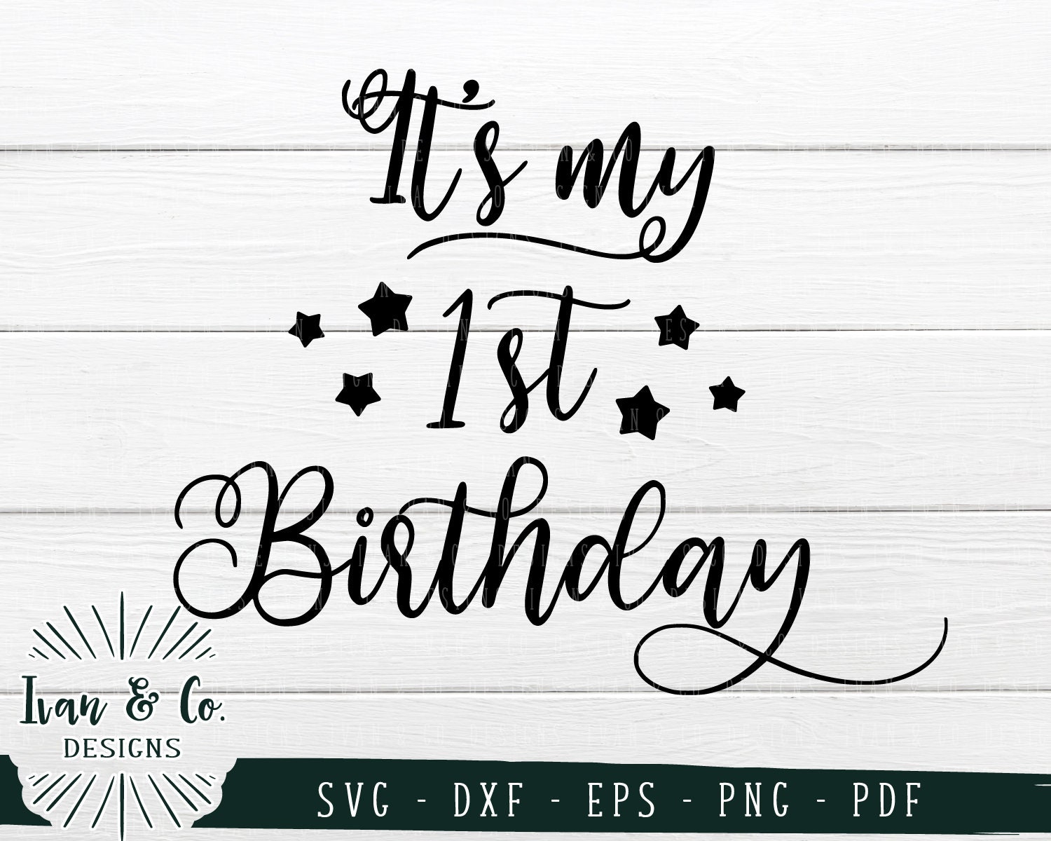 SVG Files It's my First Birthday Svg 1st Birthday Svg | Etsy