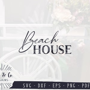 Beach House SVG Files, Summer Svg, Beach Svg, Farmhouse Svg, Round Sign ...