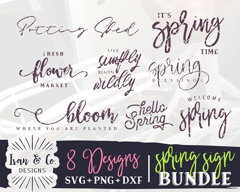 8 Spring Sign SVG Bundle Spring Svg Bundle 2 Farmhouse Svg - Etsy