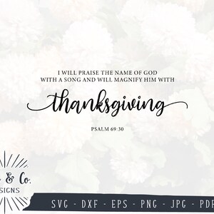 SVG Files, I Will Praise Svg, Thanksgiving Svg, Fall Svg, Christian Svg ...
