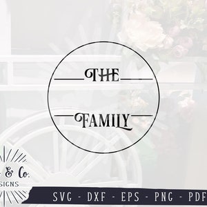 SVG Files, Circle Last Name Svg, Last Name Svg, Family Name Svg ...