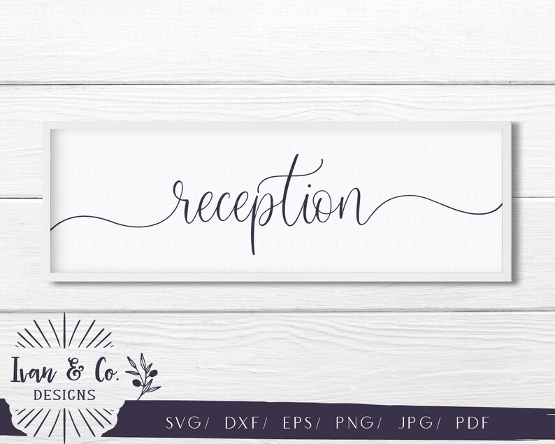 SVG Files Reception Svg Wedding Svg Cricut Silhouette - Etsy
