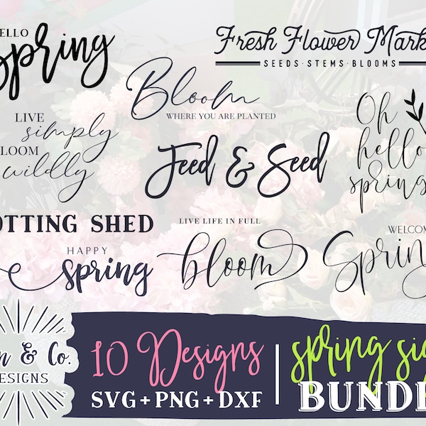 Spring Svg - Etsy