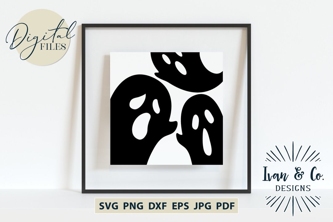 Halloween Ghosts Svg Files, Fall Svg, Autumn, Scream, Sublimation PNG ...